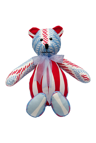 ARCHIE THE TEDDY BEAR - PATCHWORK TOY